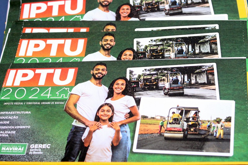 Em Naviraí se pagar IPTU 2024 em dia concorre a motos e outros prêmios ...